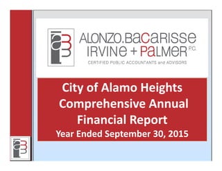Item #6 - 2015 Audit Presentation | PPT