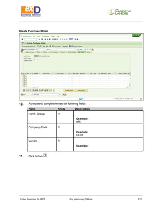 Attachment creation in sap | PDF