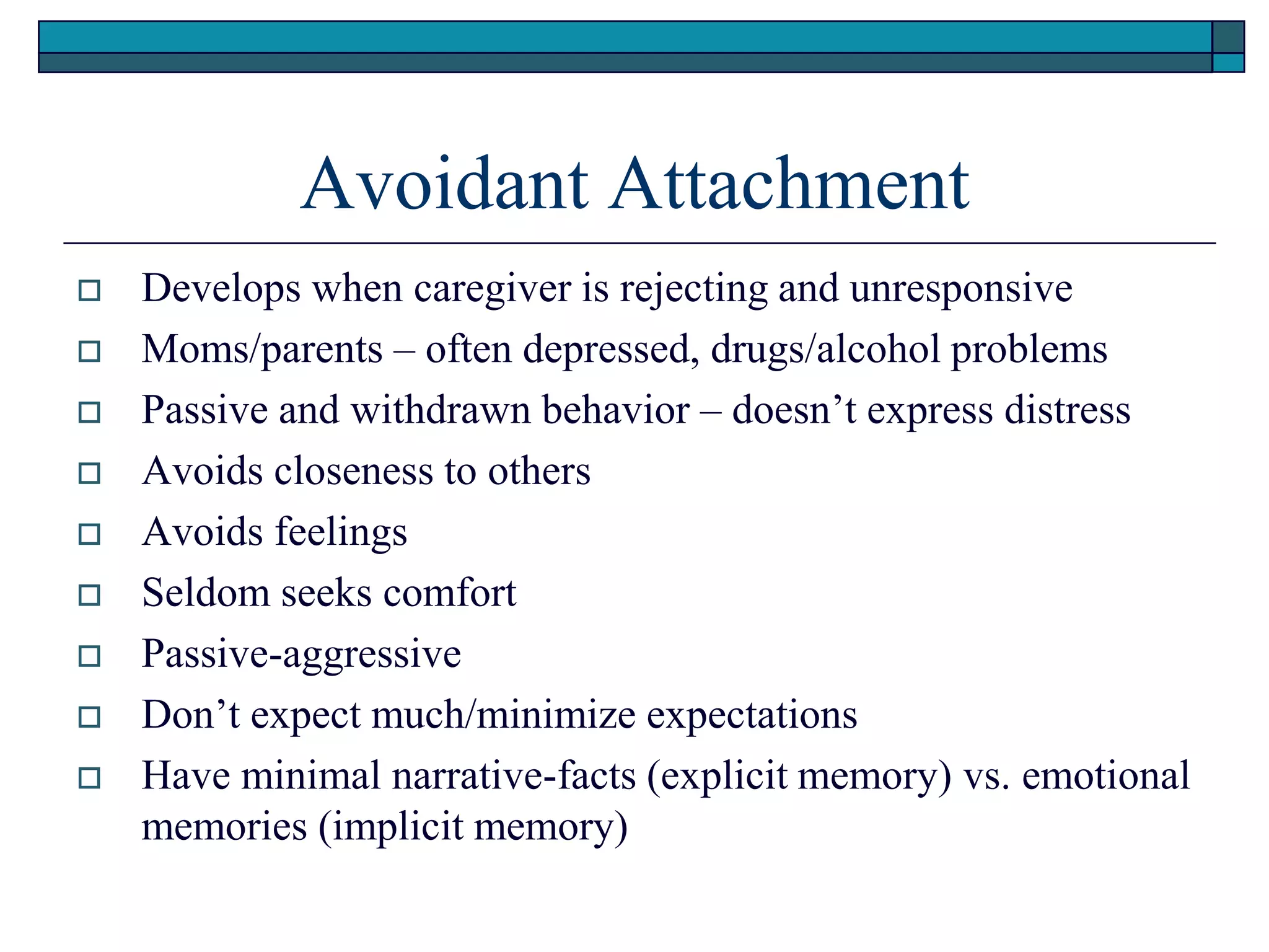 Attachment disorders presentation | PDF