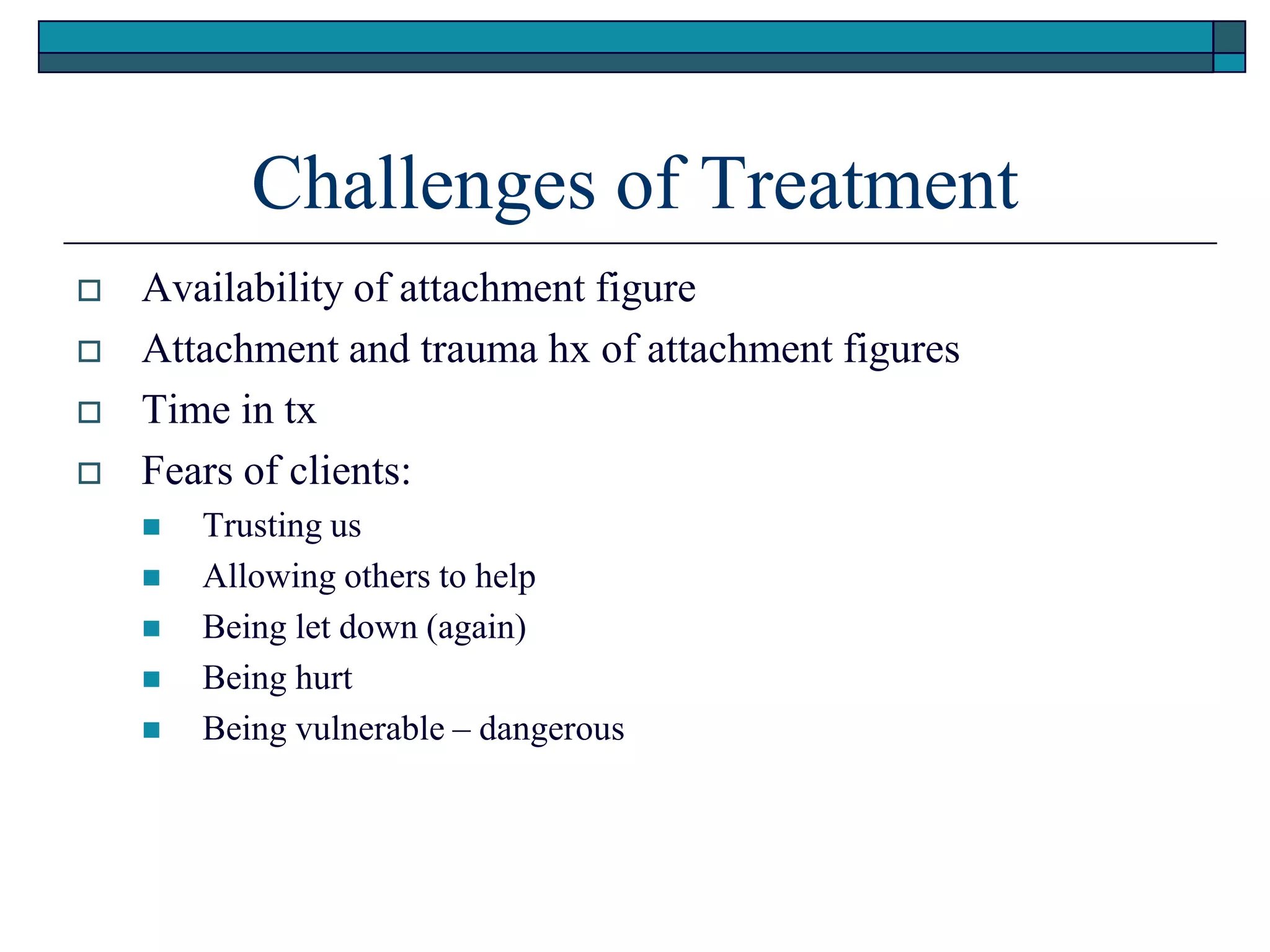 Attachment disorders presentation | PDF
