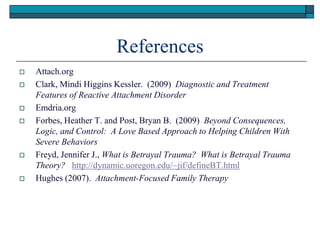 Attachment disorders presentation | PDF