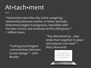 Attachment Theory and Parenting | PPTX