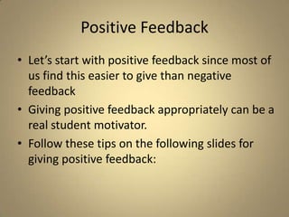 Attachment I How To Give Feedback | PPTX