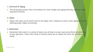 Attachment of Sewing Machine | PPTX