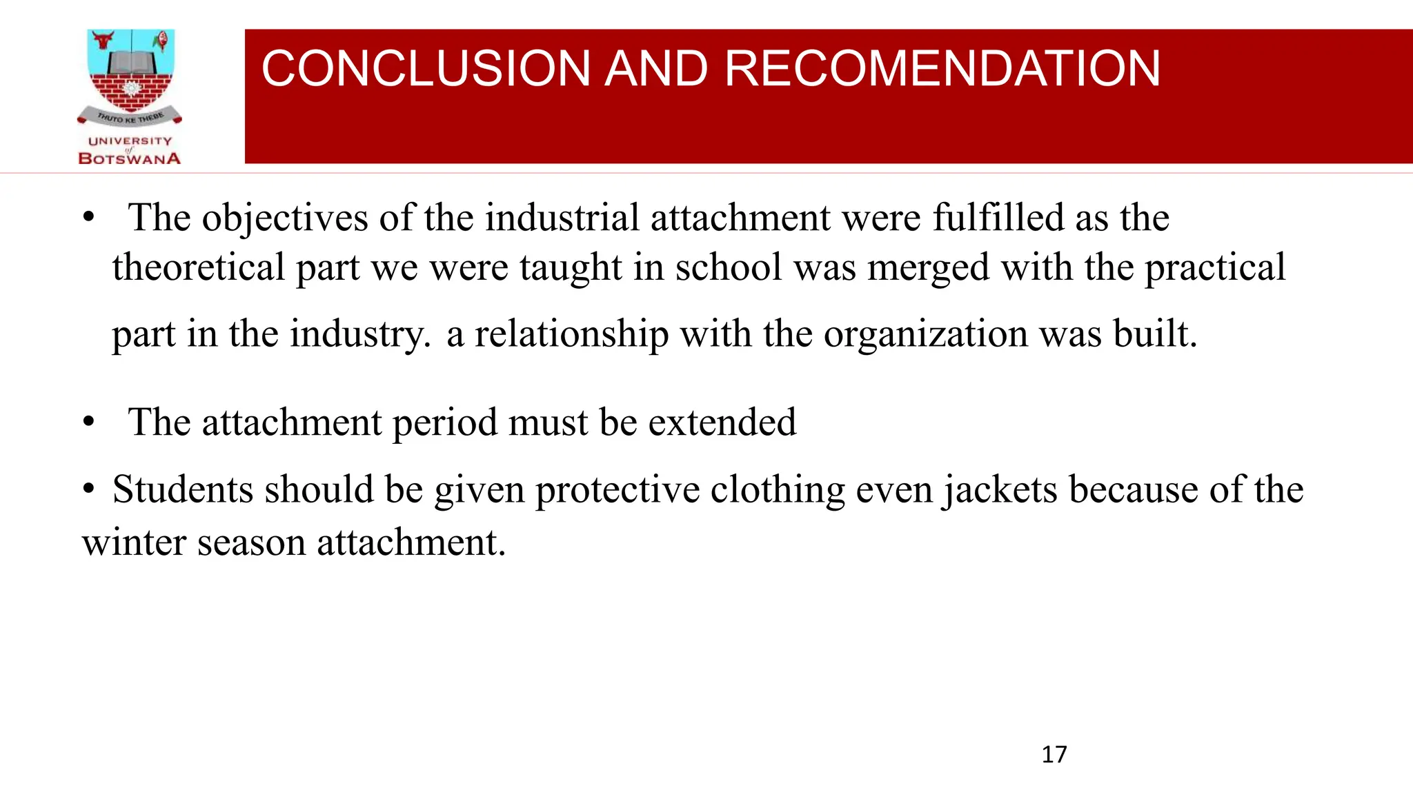 Mechanical engineering internship presentation | PPTX