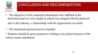 Mechanical engineering internship presentation | PPTX