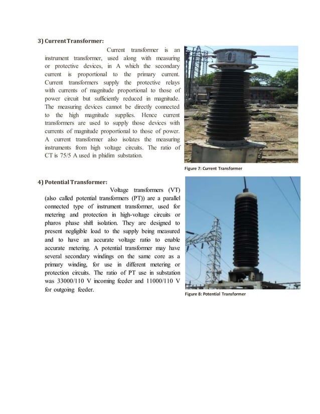 substation internship report | DOCX