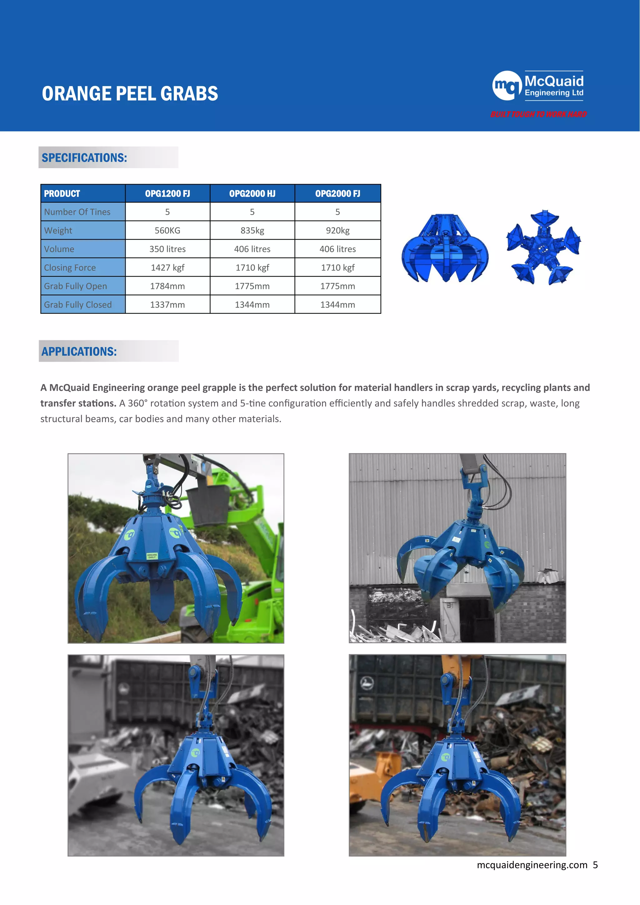 McQuaid Engineering Attachments brochure | PDF