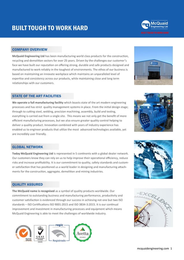 McQuaid Engineering Attachments brochure | PDF