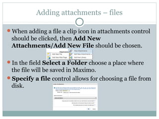 Attachments in IBM Maximo Asset Management | PPT