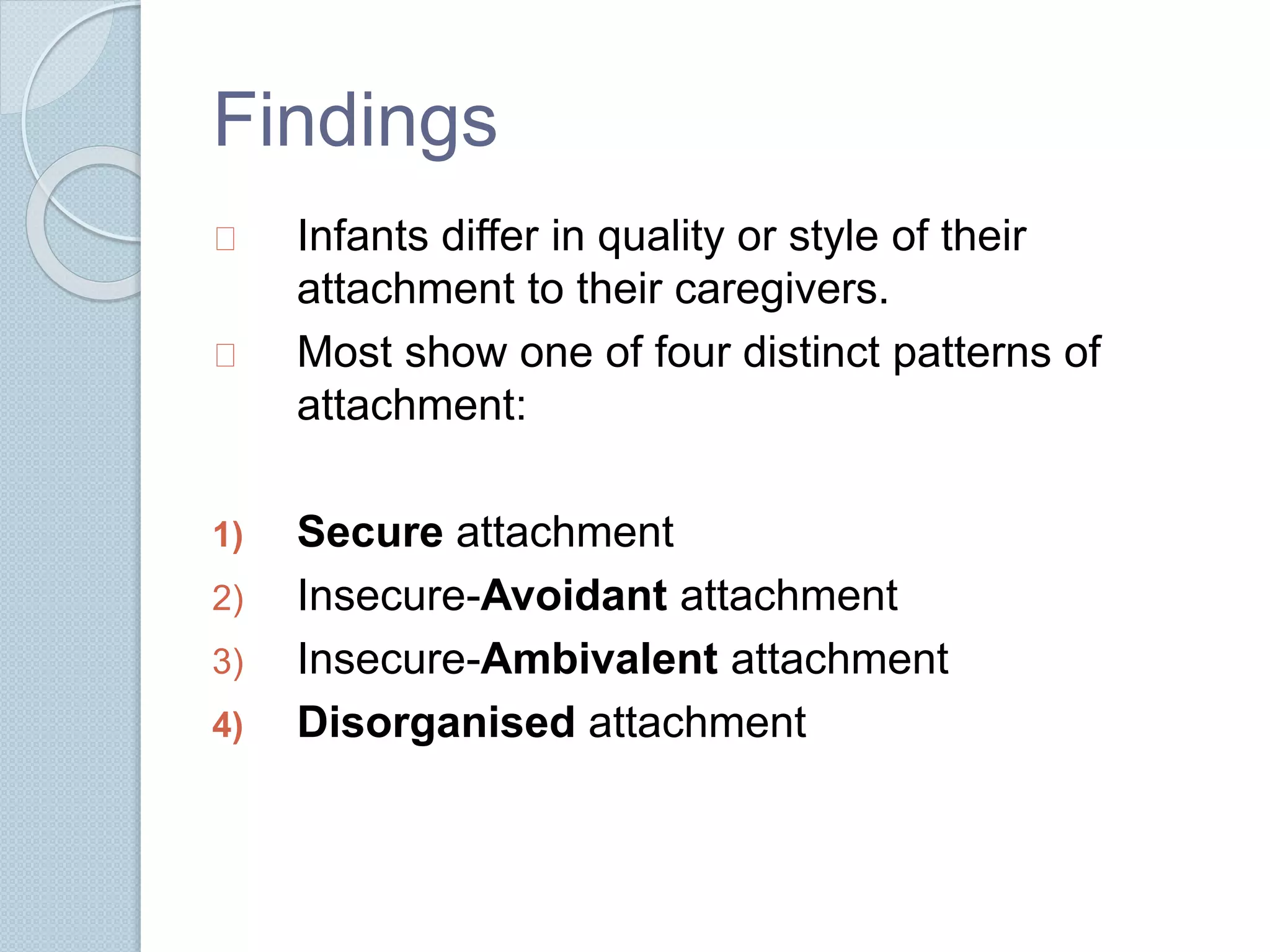 Attachment theories Bowlby Ainsworth | PPTX