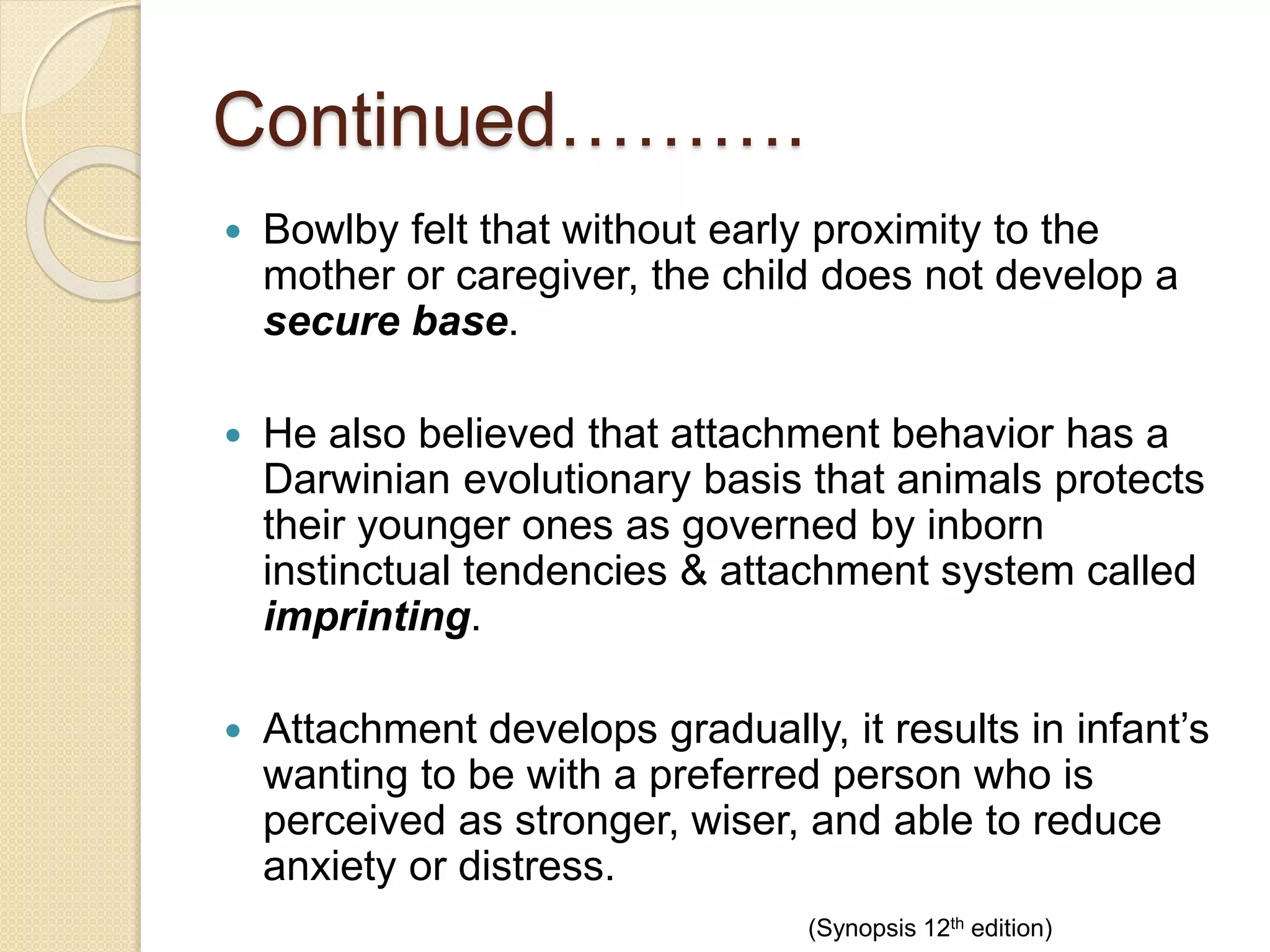 attachment theory-1.pptx | Parenting Babies and Toddlers | Parenting
