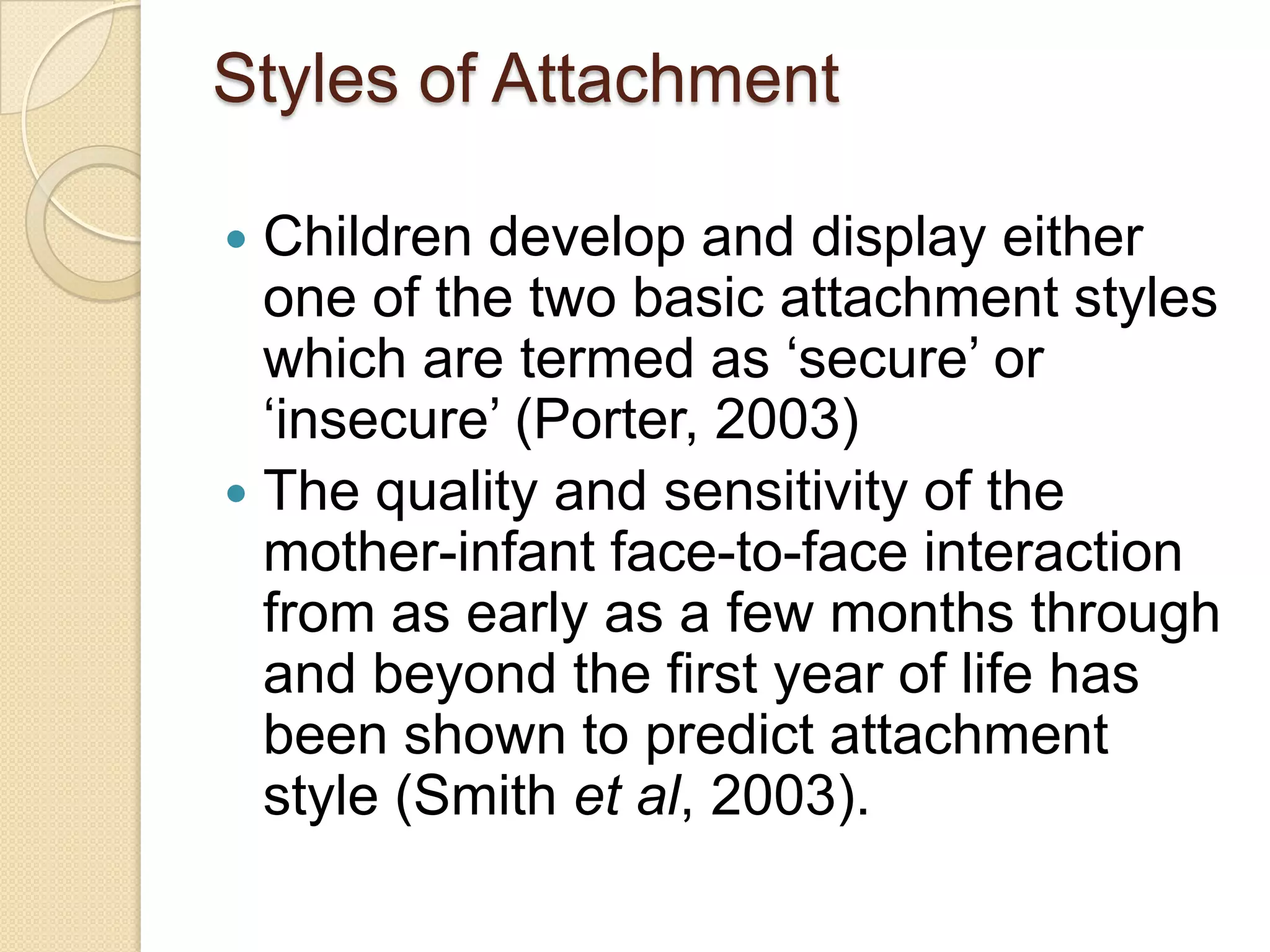 Attachment theory | PPTX | Parenting Babies and Toddlers | Parenting