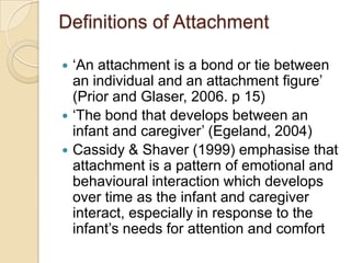 Attachment theory | PPTX