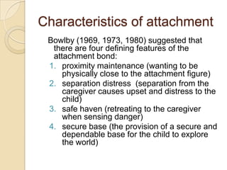Attachment theory | PPTX