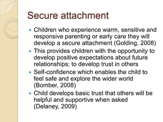 Attachment theory | PPTX