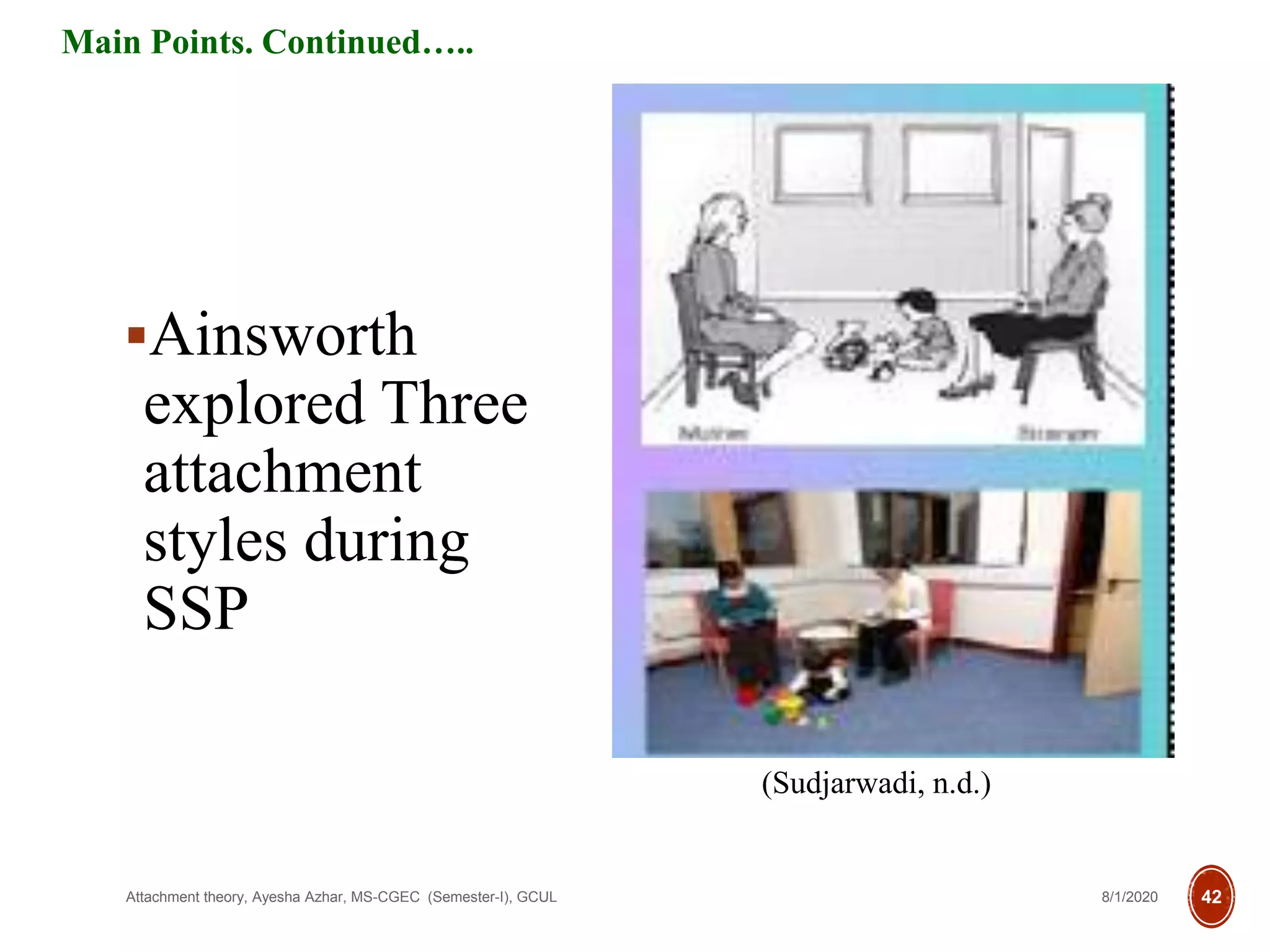 Attachment Theory, Description & Implications for Schools | PPTX