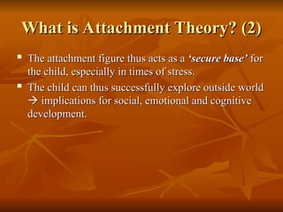 Attachment theory - Social Pschology ppt | PPT