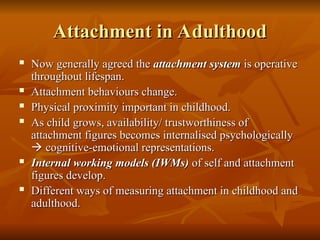 Attachment theory - Social Pschology ppt | PPT