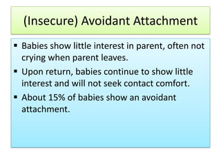 Attachment Theory Developmental Psychology | PPTX | Parenting Babies ...
