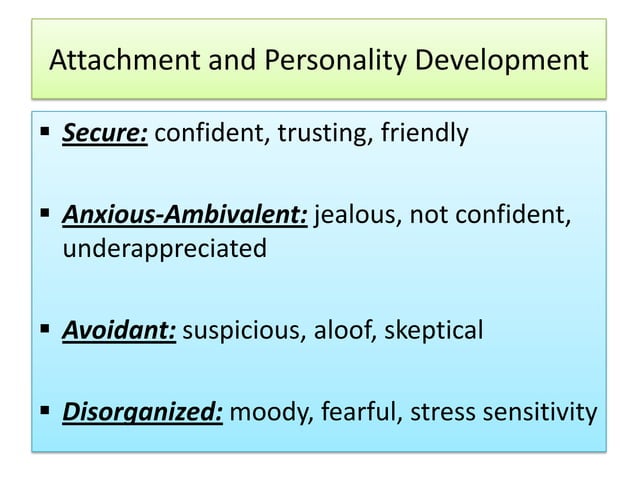 Attachment Theory Developmental Psychology | PPT