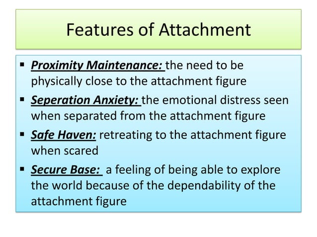 Attachment Theory Developmental Psychology | PPT
