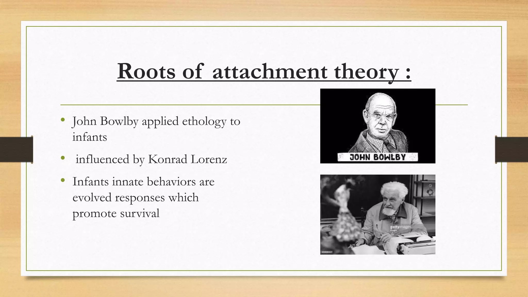 Attachment theory ppt by nayana | PPTX