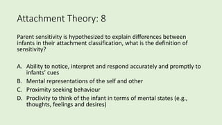 Open Education Resource - Attachment Theory Quiz | PPTX