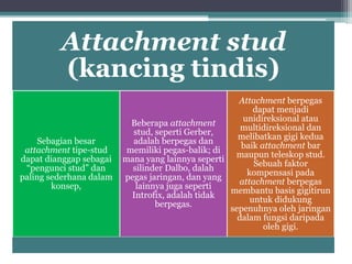 Attachment untuk overdenture budi | PPTX