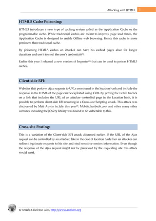 Attack with-html5 | PDF