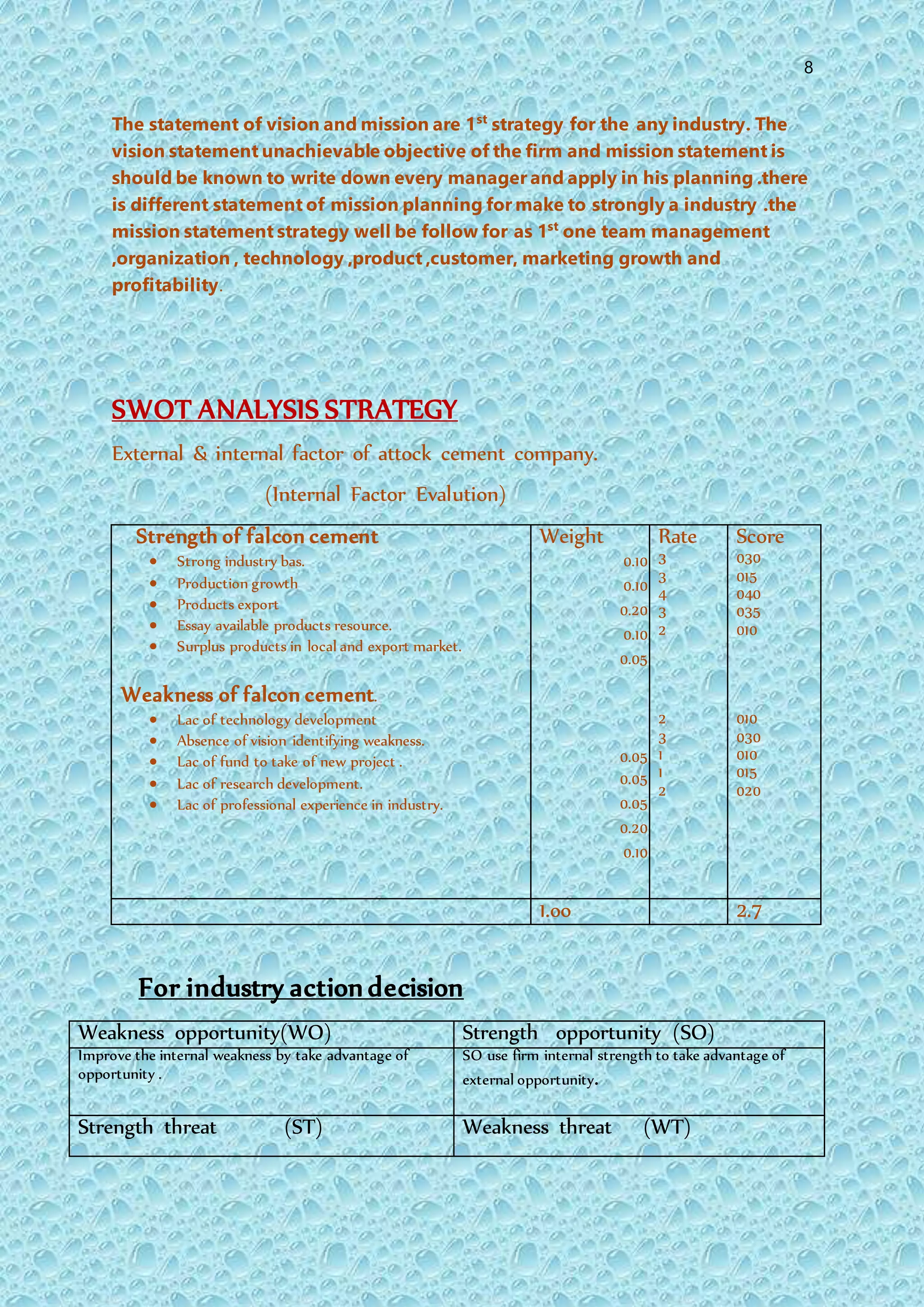 Attack cement Marketing strategy management project | PDF