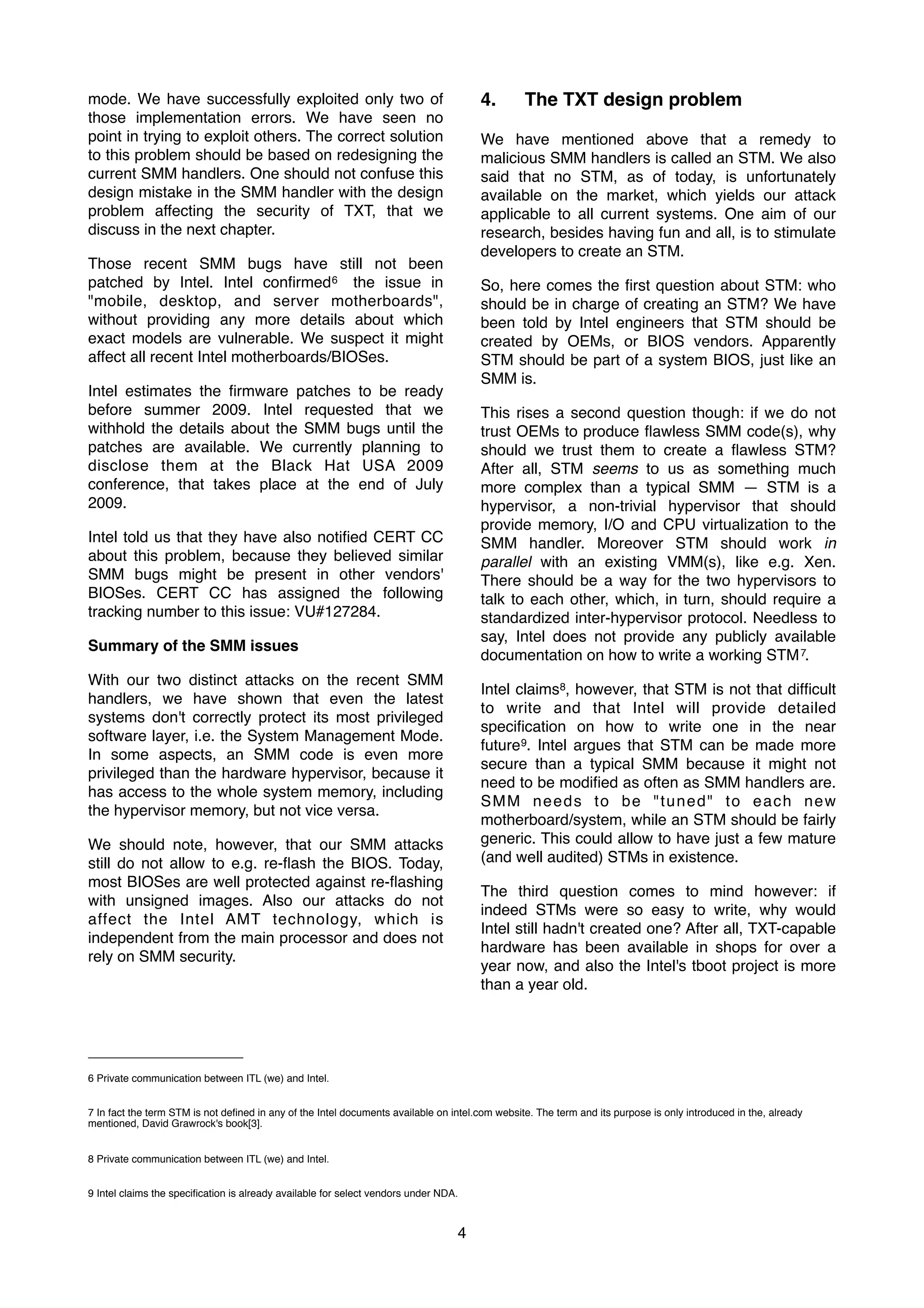 Attacking intel txt paper | PDF