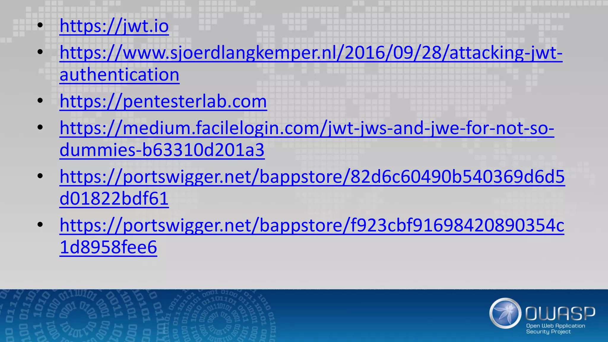 [OPD 2019] Attacking JWT tokens | PDF