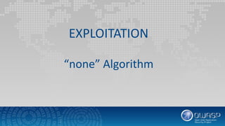 [OPD 2019] Attacking JWT tokens | PDF