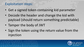 [OPD 2019] Attacking JWT tokens | PDF