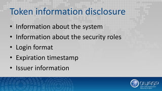 [OPD 2019] Attacking JWT tokens | PDF