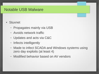 Attacking The USB Vector | PDF
