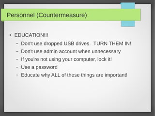 Attacking The USB Vector | PDF