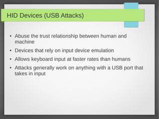 Attacking The USB Vector | PDF