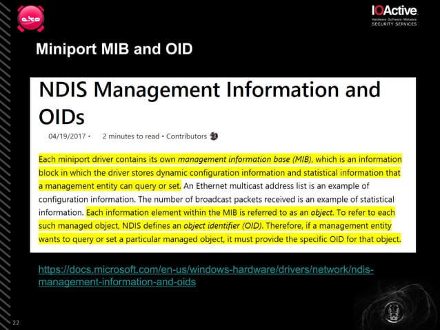 Attacking Windows NDIS Drivers | PPT