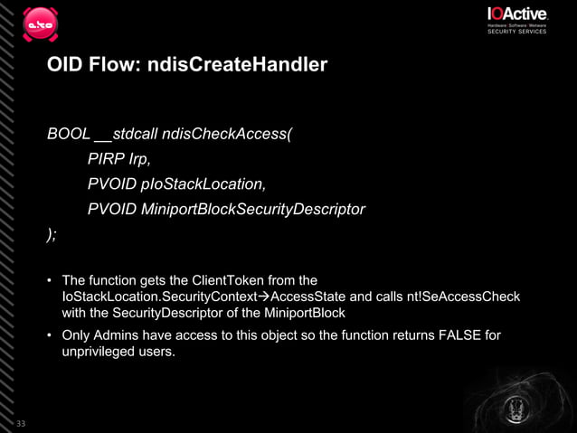 Attacking Windows NDIS Drivers | PPT