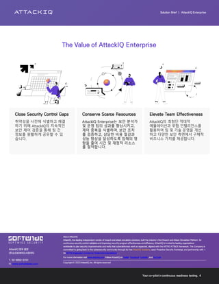 AttackIQ Enterprise - Customer Managed BAS(Breach and Attack Simulation) Platform | PDF