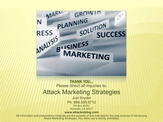 Attack Marketing Strategies Intro | PPTX | Marketing and Advertising ...