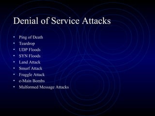 Types Of Attack. | PPT