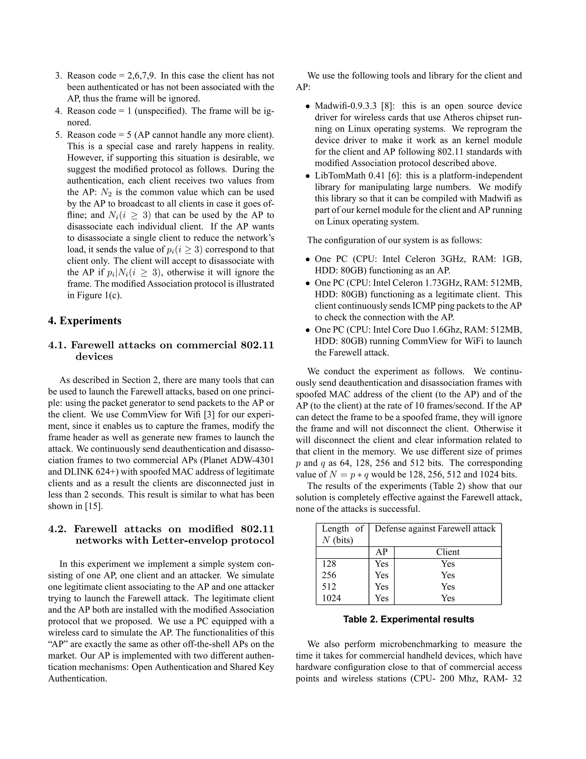 Wireless Disassociation and Deauthentication Attacks | PDF