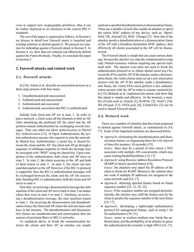 Wireless Disassociation And Deauthentication Attacks Pdf