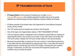 Attacks and their mitigations | PPTX