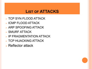 Attacks and their mitigations | PPTX