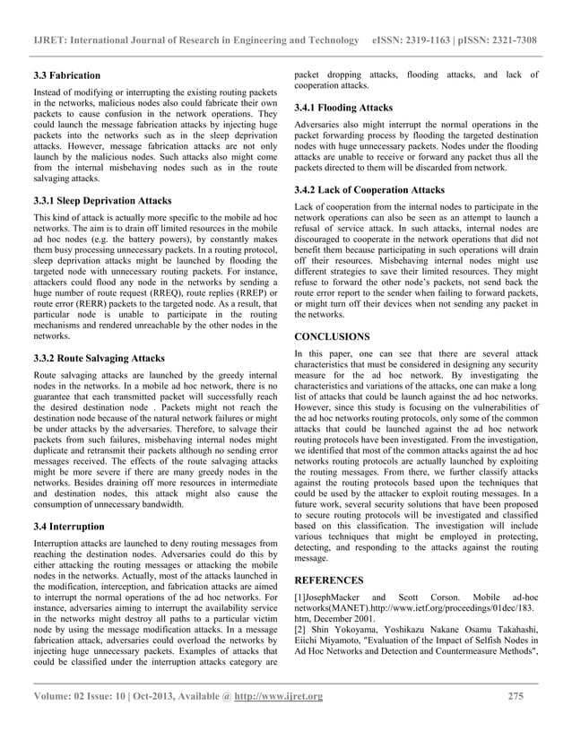 Attacks In Manet Pdf