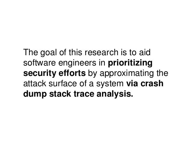 Attack Surface Analytics [ISSRE-DSW 15]